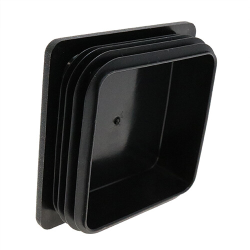 10 Pack Square Tube Inserts 80mm x 80mm, Black, Box Section Caps, Tube ...