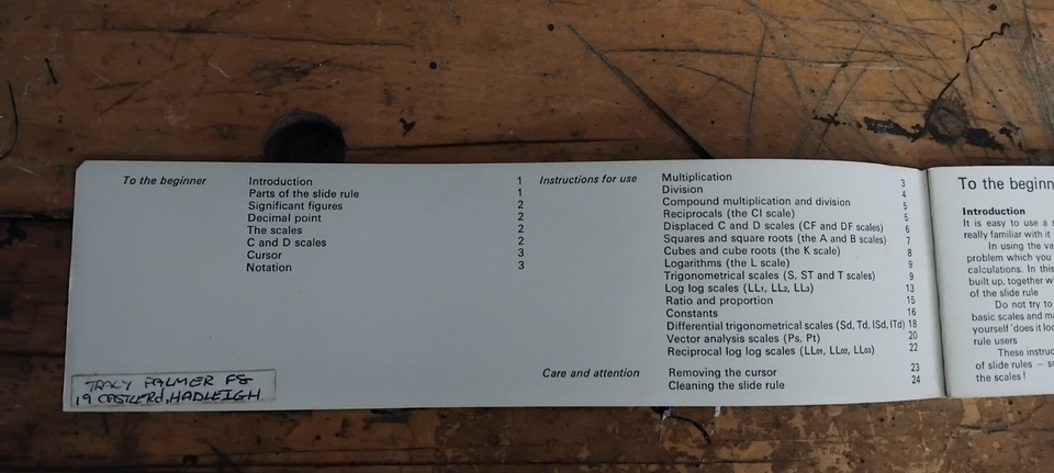 British Thornton AD150 Advanced Slide Rule with Plastic Case Vintage ...