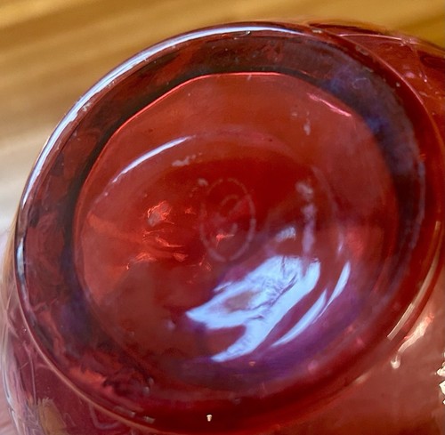 Fenton Art Glass Country Cranberry Pitcher With Crystal Handle | eBay