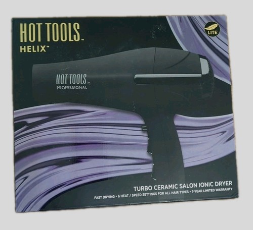 Hot Tools Helix Professional Turbo Ceramic Salon Ionic Dryer Lite & Accessories 78729301227| eBay