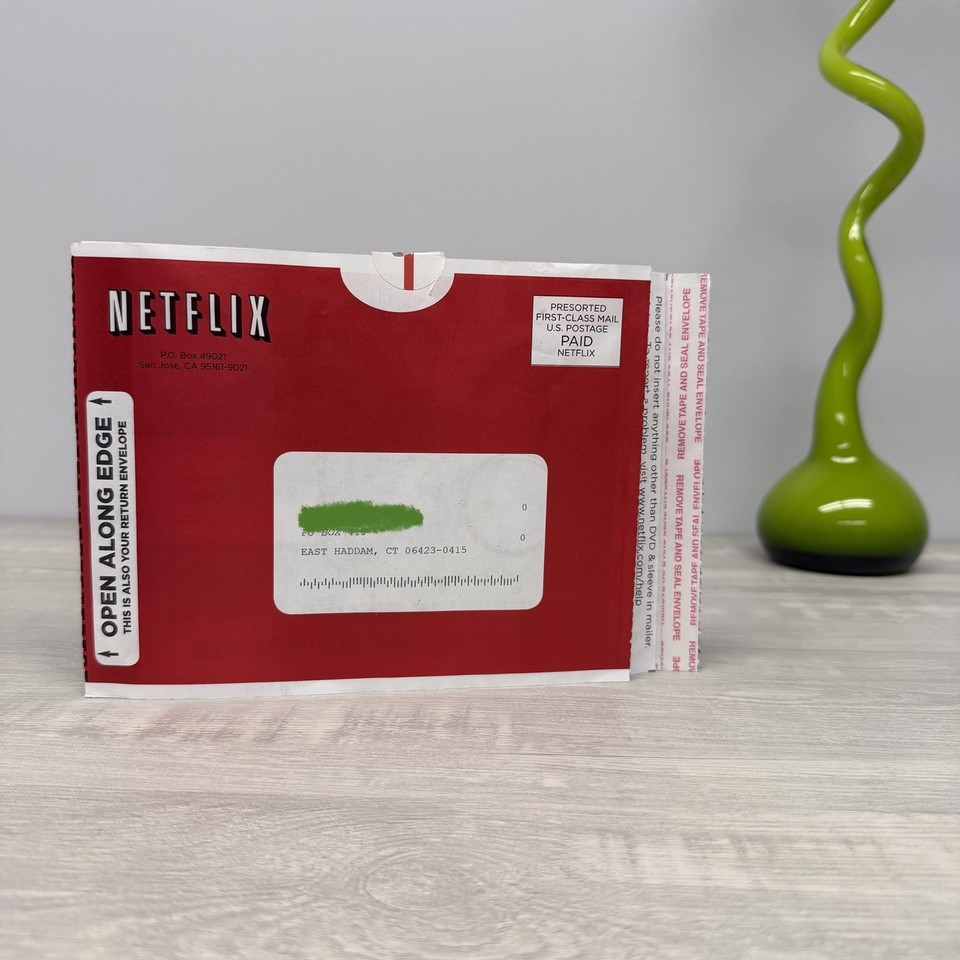 Netflix Red Envelope ORIGINAL OG OLD SCHOOL Unused Return DVD Mailer | eBay