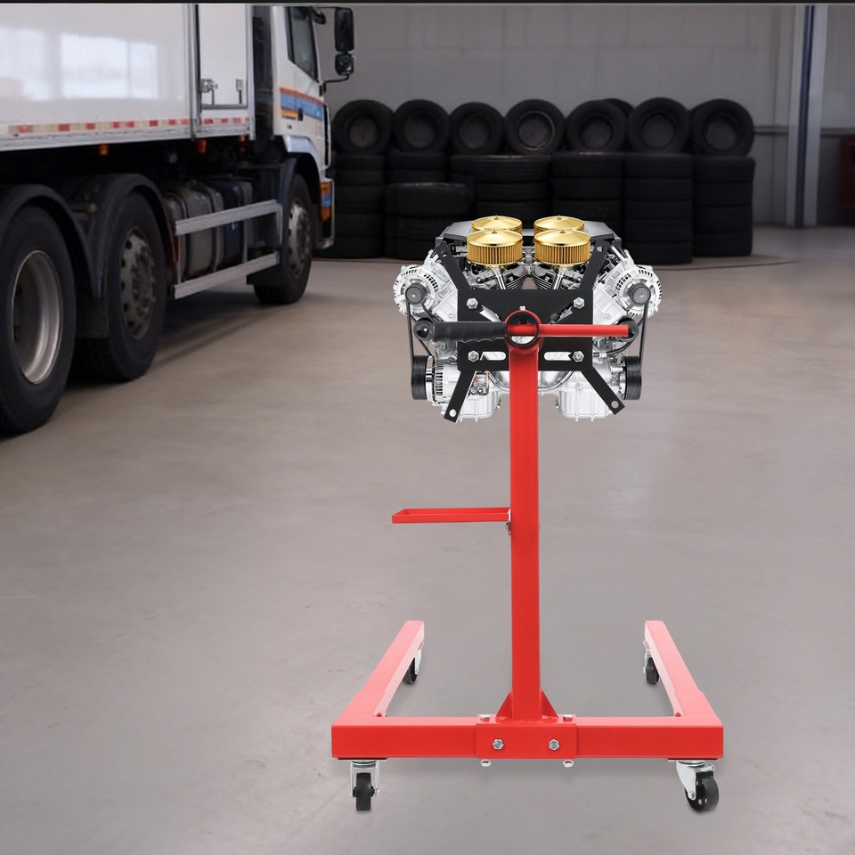 360° Rotating Engine Stand, 1250lbs Load Engine Mount, Carbon Steel ...