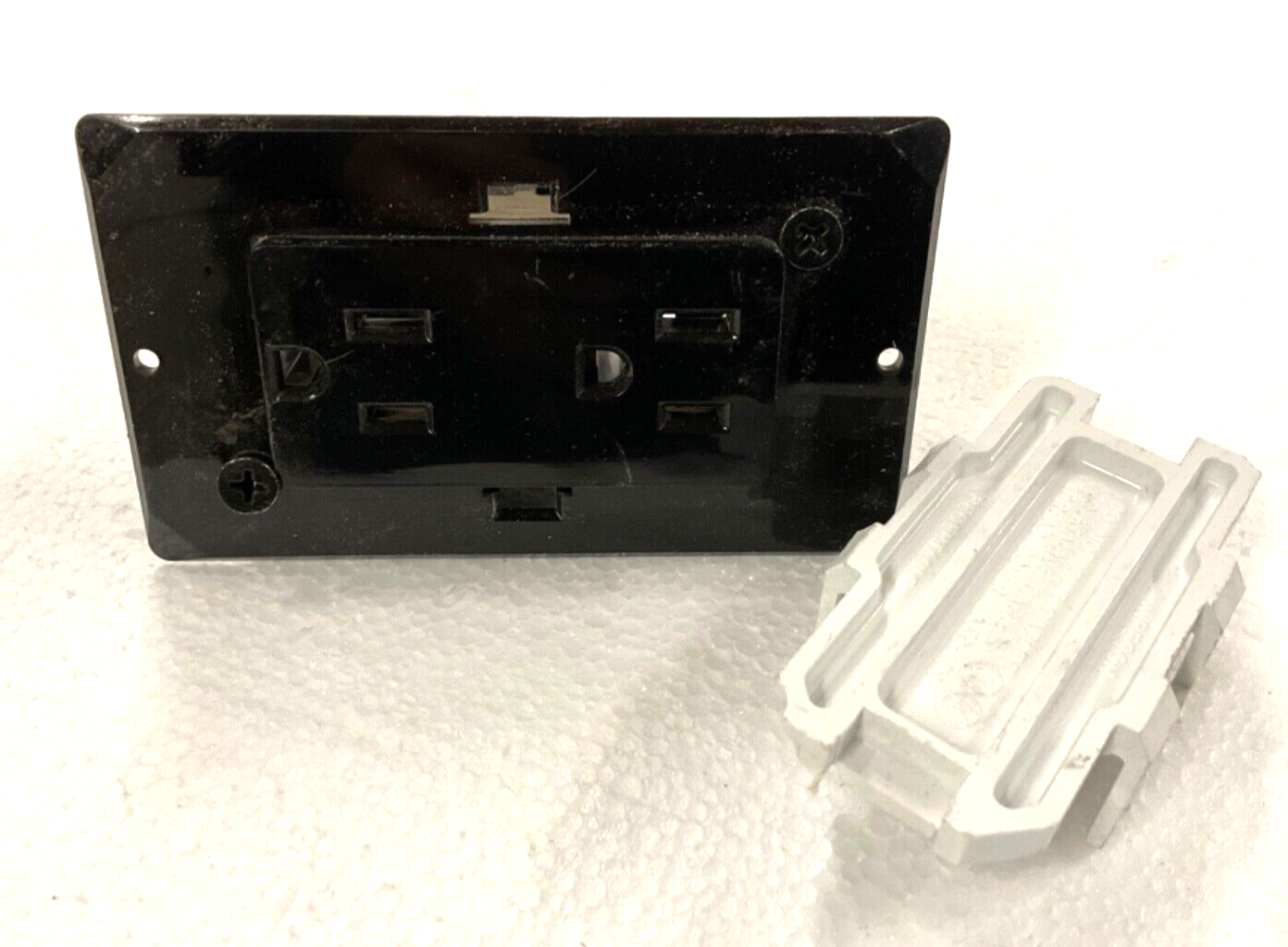 Wirecon Self-Contained Universal Duplex Receptacle Black | eBay