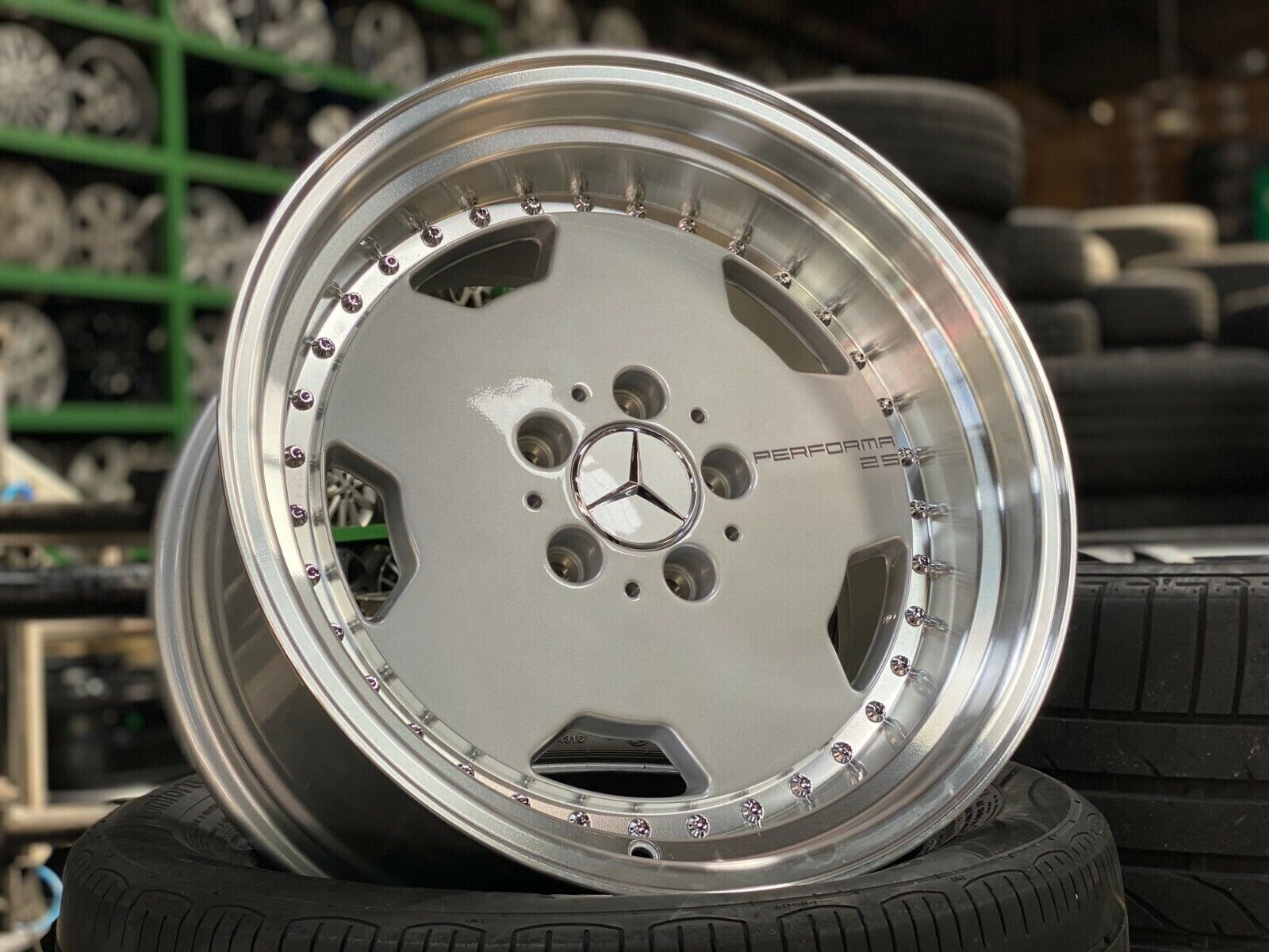 New 17 inch 5x112 PERFORMA 25 AMG MONOBLOCK deep dish wheels for ...