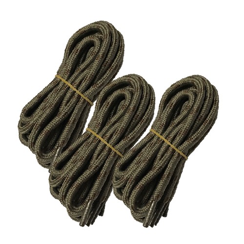 3pair 5mm Thick Heavy duty Round Hiking Work Military Boot Shoe laces ...