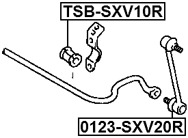 Rear Stabilizer Bar Bush D15 Fits Lexus 48818-33010, 48818-33011 ...
