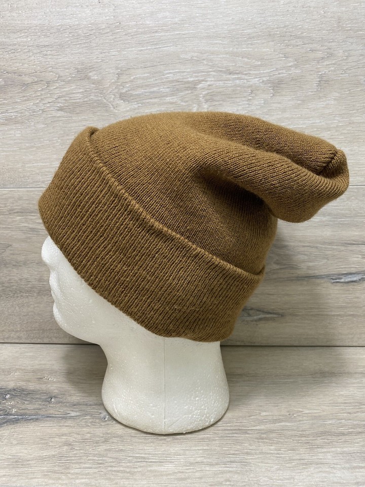 CARHARTT ROUND CAMO Patch Knit Hat / Cuff Cap BROWN A18 Unisex | eBay