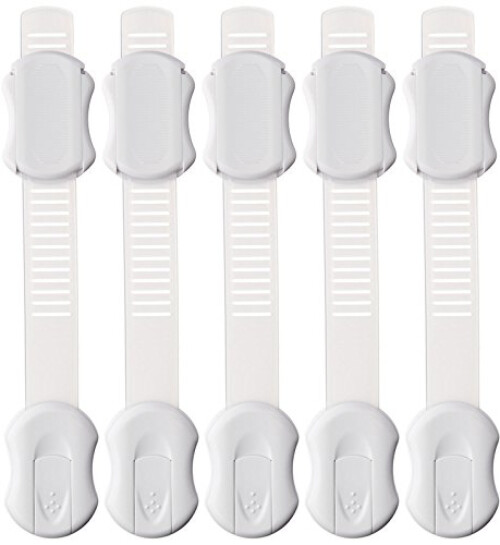 Child Safety Strap Locks 6 Pack Drawer Locks Baby Proofing ...