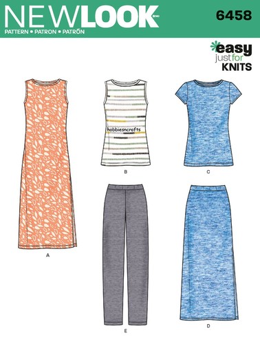 NEW LOOK 6458 MISSES' EASY JUST 4 KNITS SEPARATES Sewing pattern Sizes ...