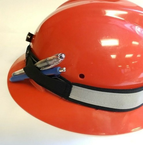 Heavy Duty Reflective Hard Hat Band w/ Holder | eBay