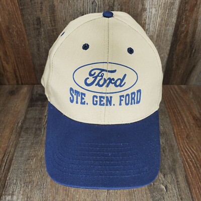 VTG Ford Dealership St Gen Ford Navy & Tan Baseball Hat | eBay