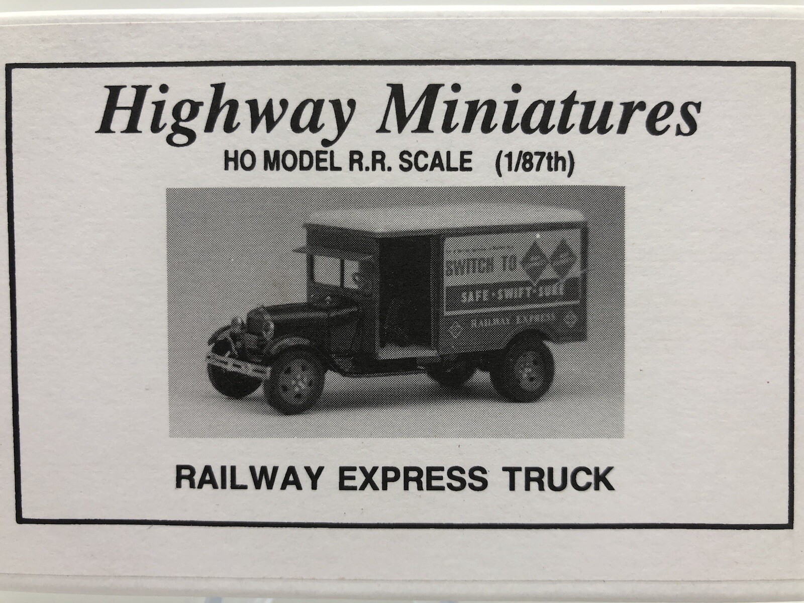 Jordan Highway Miniatures Railway Express Truck HO Scale Kit -214 | eBay