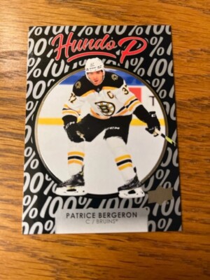 2021-22 UD SERIES 1 ONE HUNDO P 21/22 PATRICE BERGERON BRUINS #HP-15 | eBay