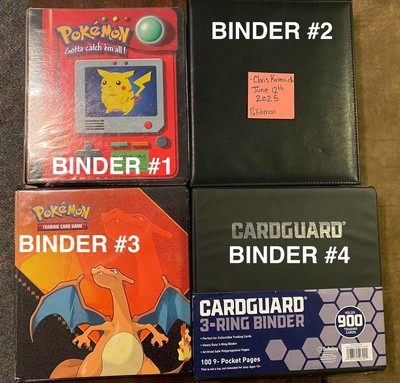 Pokémon Collection Binders 3000 Different Cards Vintage Scarlet ...