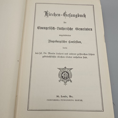 1892 German Evangelical Lutheran Hymnal Book Kirchen-Gesangbuch | eBay