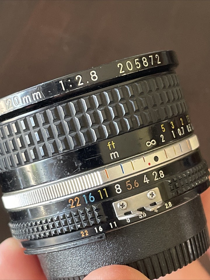 Nikon NIKKOR 20mm F2.8 ai-s Wide Angle Lens | eBay