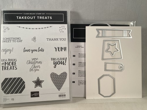 TAKEOUT TREATS Stamp Set TAKOUT Thinlits Dies Stampin Up Window Boxes Christmas | eBay