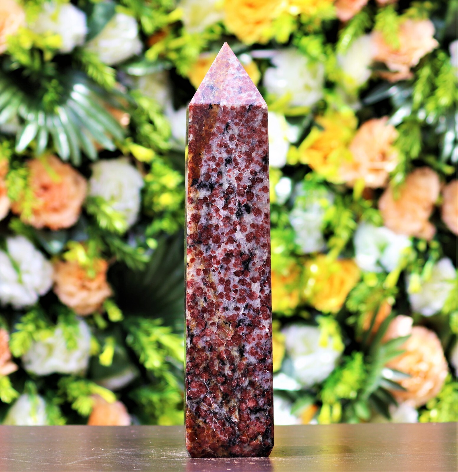 Large 265MM Natural Spessartite Garnet Albite Feldspar 4 Faceted ...