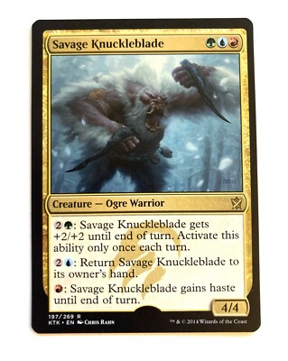 MISPRINT MTG: Savage Knuckleblade - Missing Stamp | eBay
