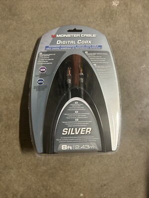 SEALED Monster Cable 400dcx2 Silver Digital Coaxial Cable 8FT NIB | eBay