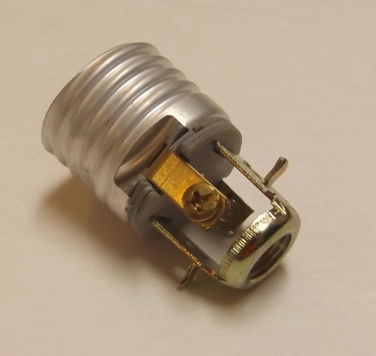 2 1/8" TALL KEYLESS EDISON BASE CANDLE SOCKET WITH HICKEY LAMP PART NEW ...