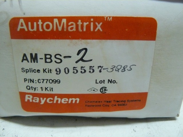 Raychem AutoMatrix C77099 Chemelex Heattracing Systems Splice Kit Amg ...