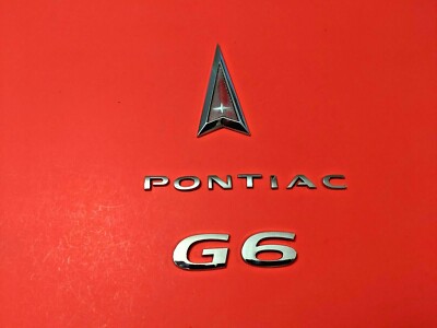 2005-2010 Pontiac G6 REAR TRUNK LID EMBLEM BADGE LOGO OEM | eBay