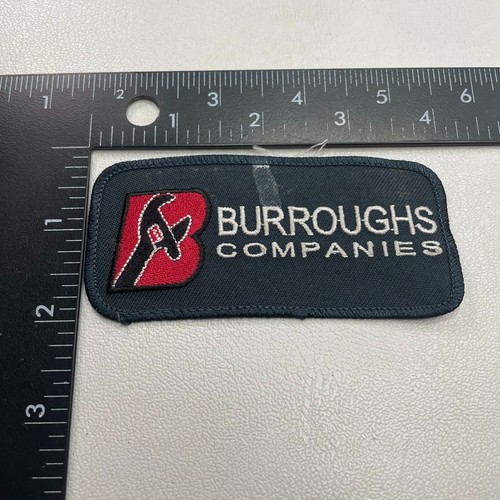 Vintage Has-A-Stain BURROUGHS COMPANIES (WRENCH LOGO) Advertising Patch ...