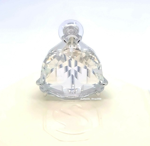 Authentic Swarovski Whitetriangle Cut Crystal Mesmera Clip Earring ...