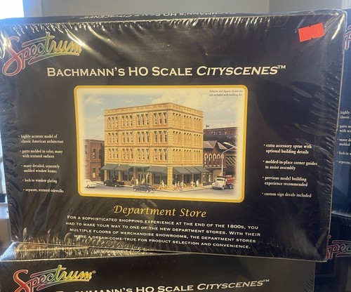 Lot Of 4 Sealed Bachmann’s HO Scale Cityscenes - Stores, Bus Station ...