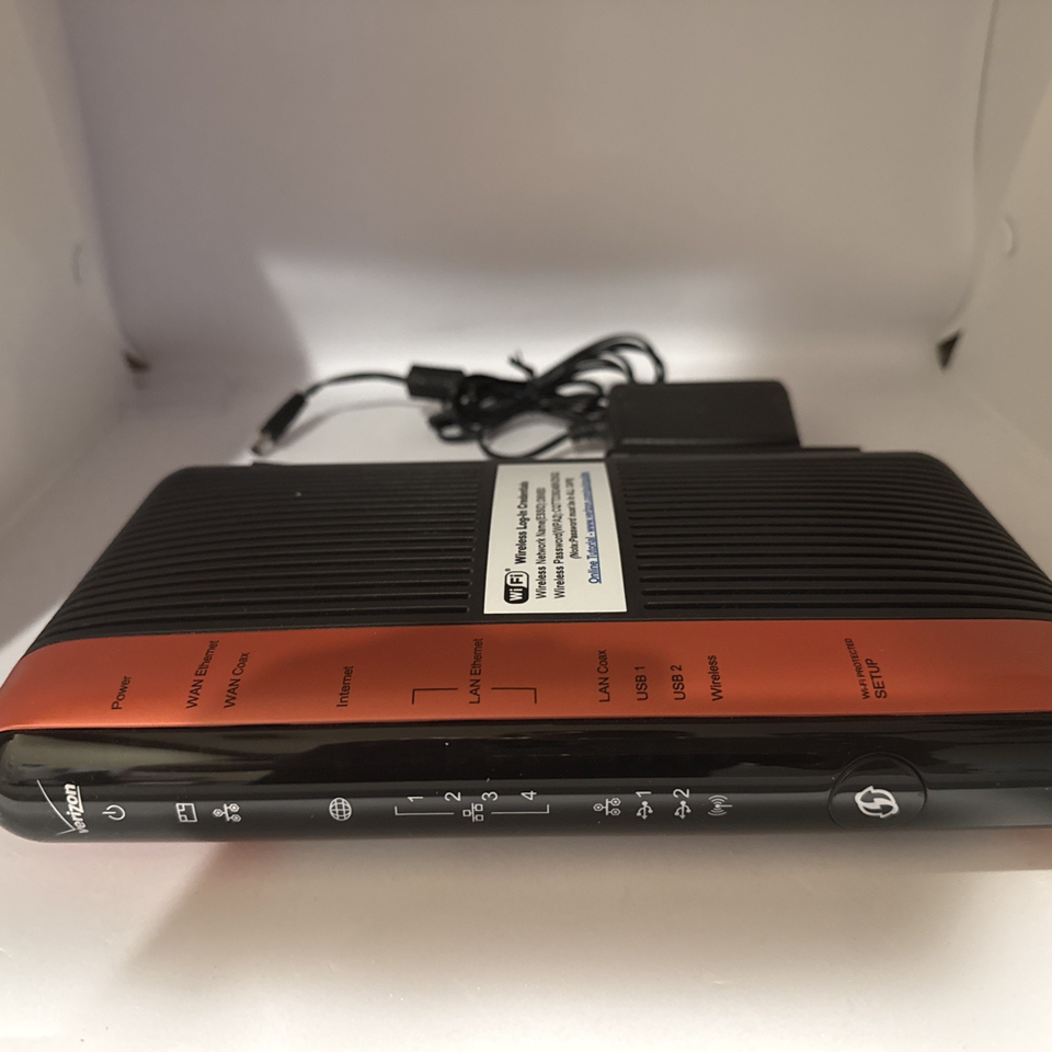 Verizon FIOS Router Actiontec MI424WR Rev I w/ Power Cord | eBay