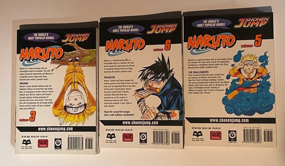 Naruto Mango Vol. 1-8 | eBay