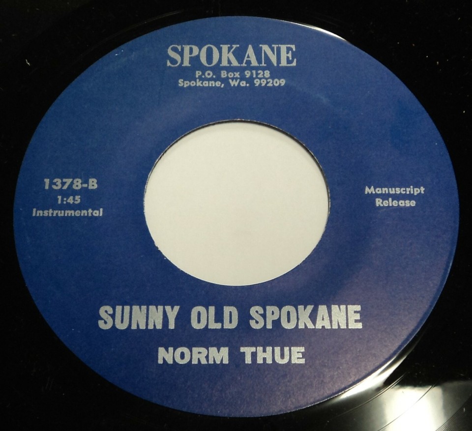 Sunny Old Spokane Phil Crosbie Norm Thue RARE Private Organ 7" Tourism ...