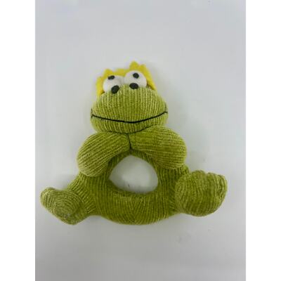 Vintage Green Frog Prince Baby Rattle Plush | eBay