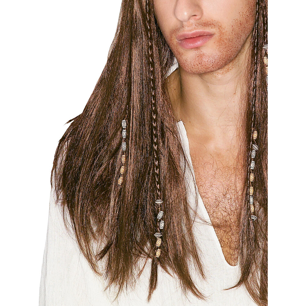 Rubies Caribbean Adult Pirate Hair Wig Halloween Party Costume Head ...