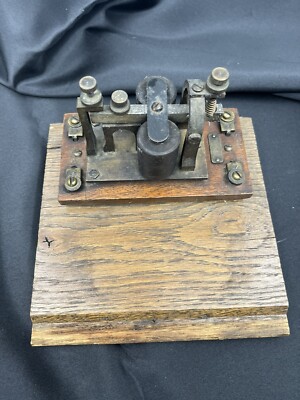 20 OHM TELEGRAPH KEY SOUNDER WESTERN COMPANY WITH BASE | eBay