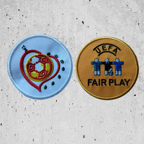 Soccer Football Arm Sleeve Patch Badge Set Euro 2004 Iron on Palyer ...