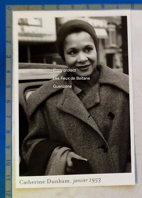 CATHERINE DUNHAM en 1953 document photo cutout | eBay