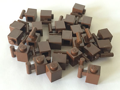 *NEW* 25 Pieces Lego BRICK WITH HANDLE 1x1 OLD BROWN 2921 | eBay