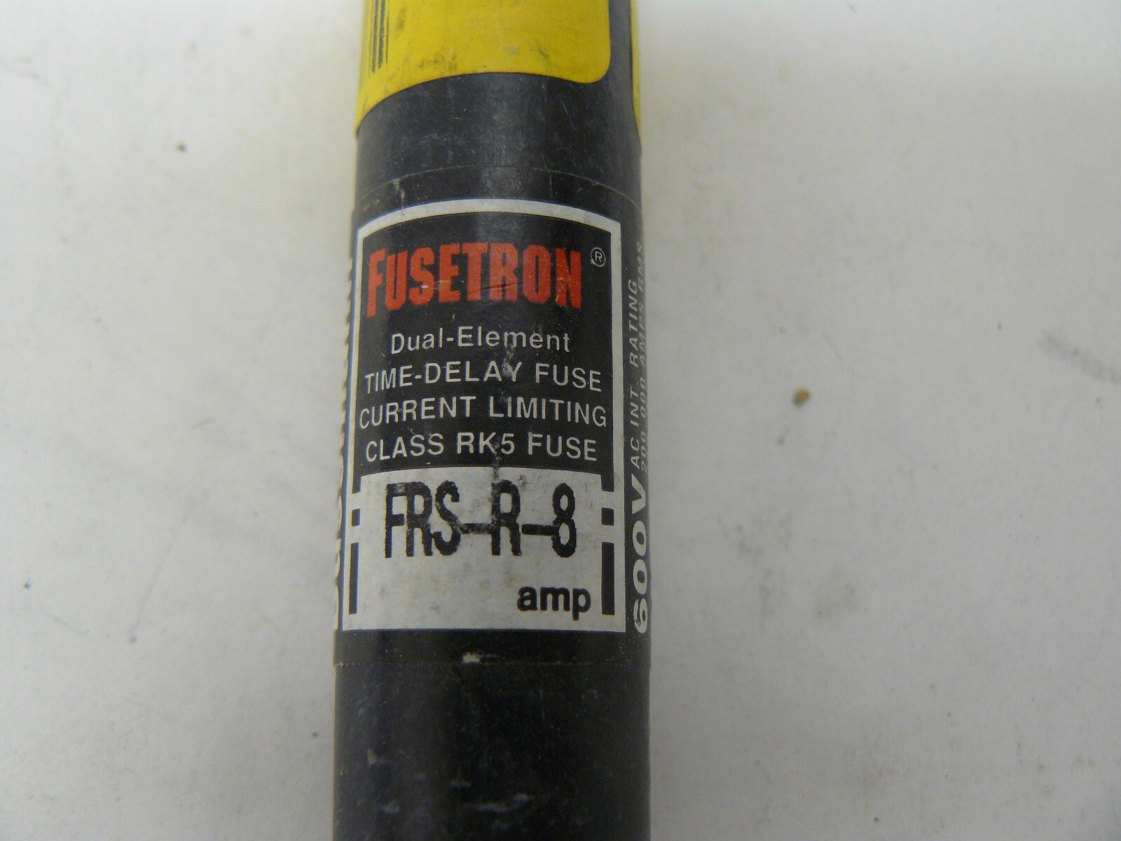Fusetron Fuse Frs-r-8 8 Amp 600 VAC 300 VDC Class Rk5 for sale online ...