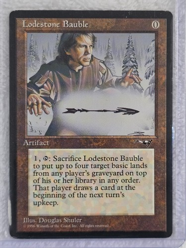 MTG Lodestone Bauble - Alliances Magic the Gathering Card 1996 Vintage ...
