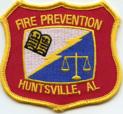 HUNTSVILLE ALABAMA AL FIRE PREVENTION small FIRE PATCH | eBay