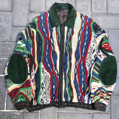 Coogi 3D knit zip up jacket | eBay