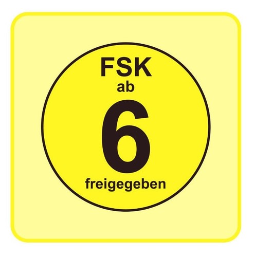 German - Deutsche FSK 0 6 12 16 Etiketten Aufkleber Stickers 3,46 x 3 ...