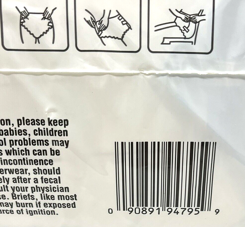 Rely Adult Briefs w/Tabs Size XL 15-Pk Maximum Absorbency Incontinence ...