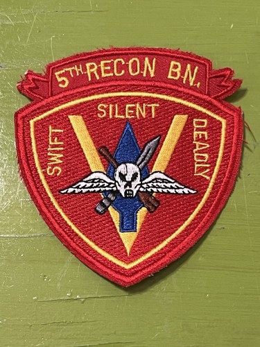 USMC US Marine Corps 5th Reconnaissance Battalion Full Color Insignia ...
