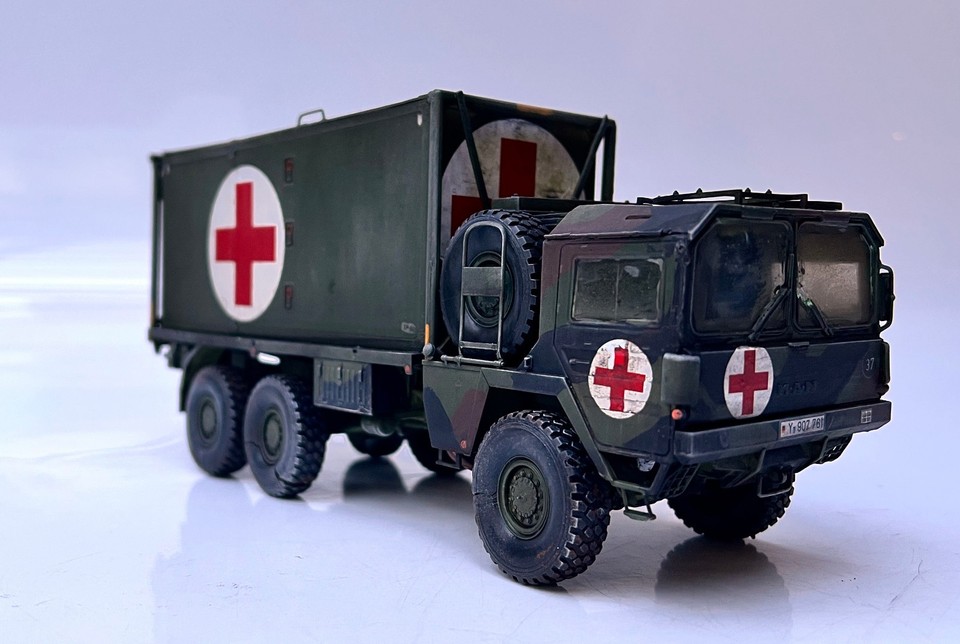 1:35 MAN 7t mil gl 6x6 KAT 1 MSE Bw Revell Model Kit gebaut pro built ...