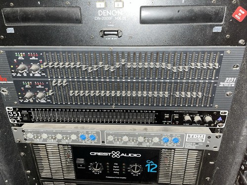 Rack Mount DBX 2231 2-CH 31-Band Equalizer / Limiter with TYPE III NR ...