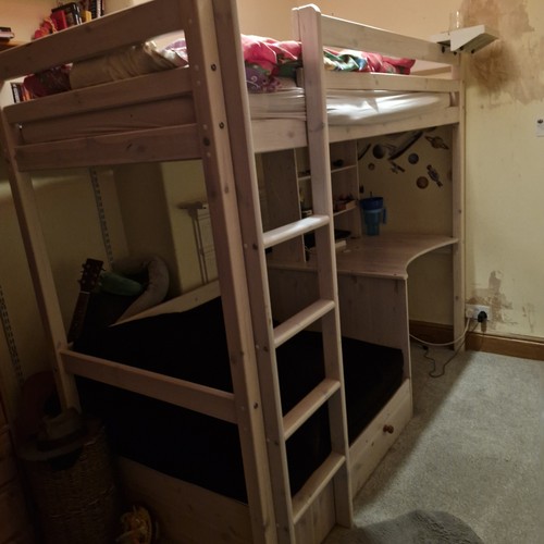 Thuka Hit High Wooden single sleeper bed sofa desk storage Stompa loft ...