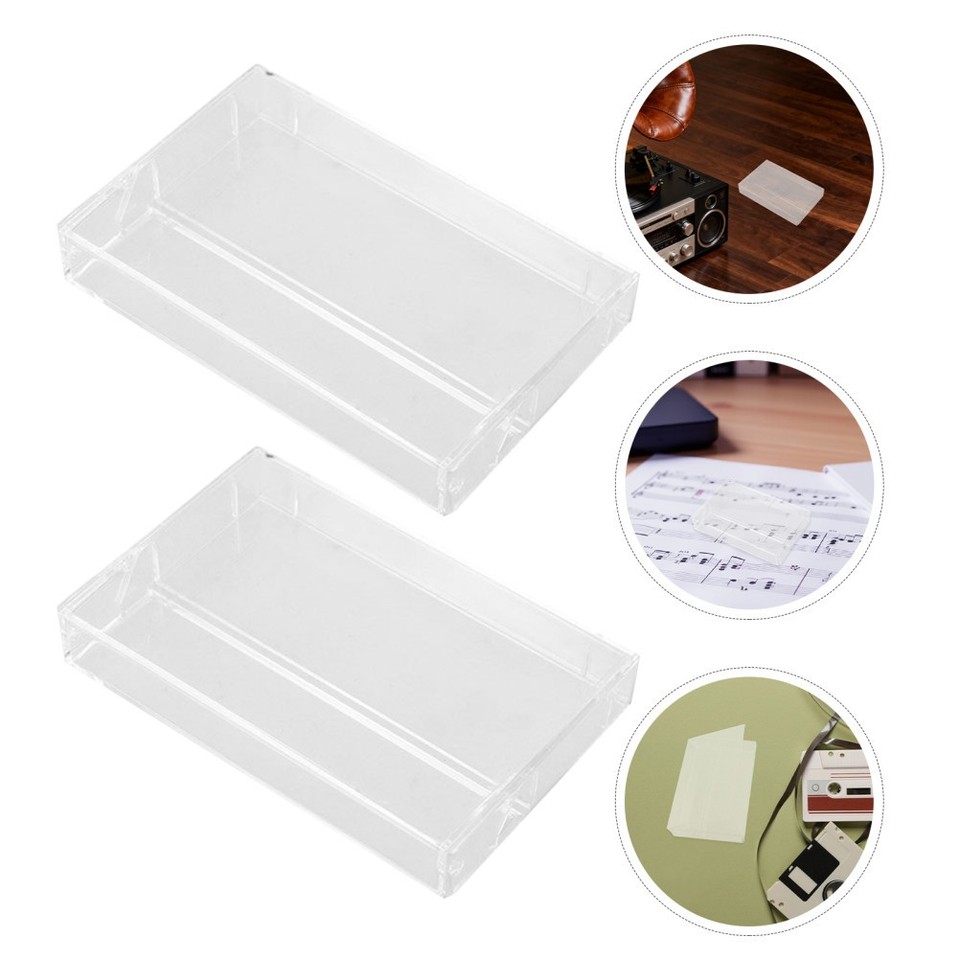 15 Pcs Plastic Cassette Holder Compact Cassettes Audio Cases Tape ...